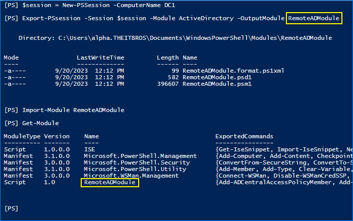 ¿Cómo instalar e importar el módulo PowerShell Active Directory ...