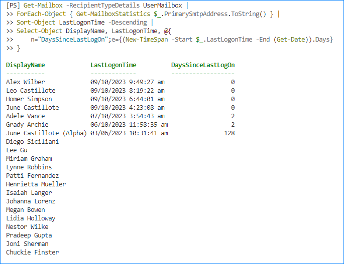 Uso de Get-MailBox para ver los detalles del buzón en Exchange y Microsoft 365 ...